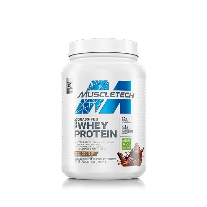 Muscletech Grass Fed 100% Whey Protein 1.8lb - 25/08/23 Dated