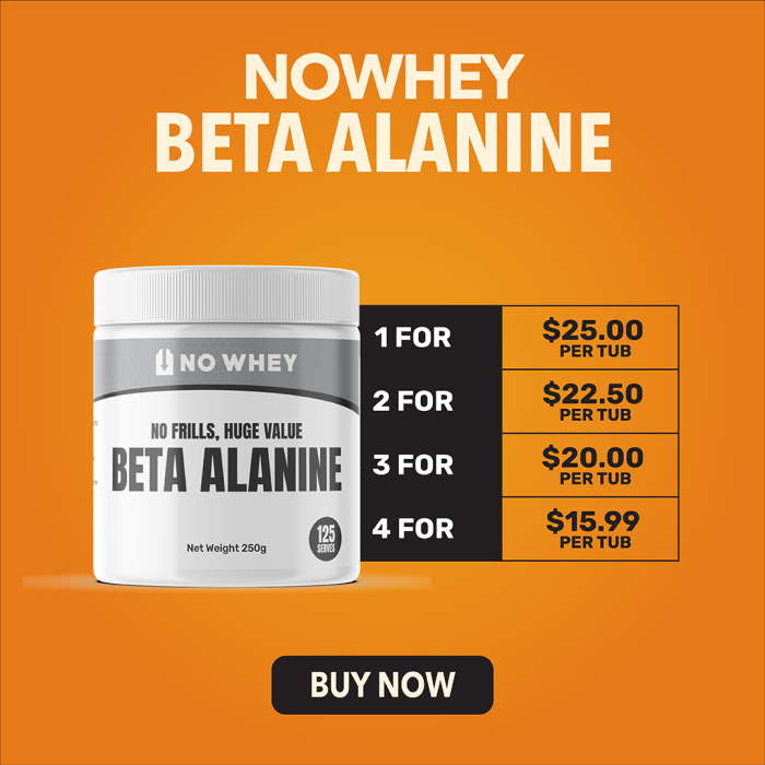 NoWhey Beta Alanine 250g